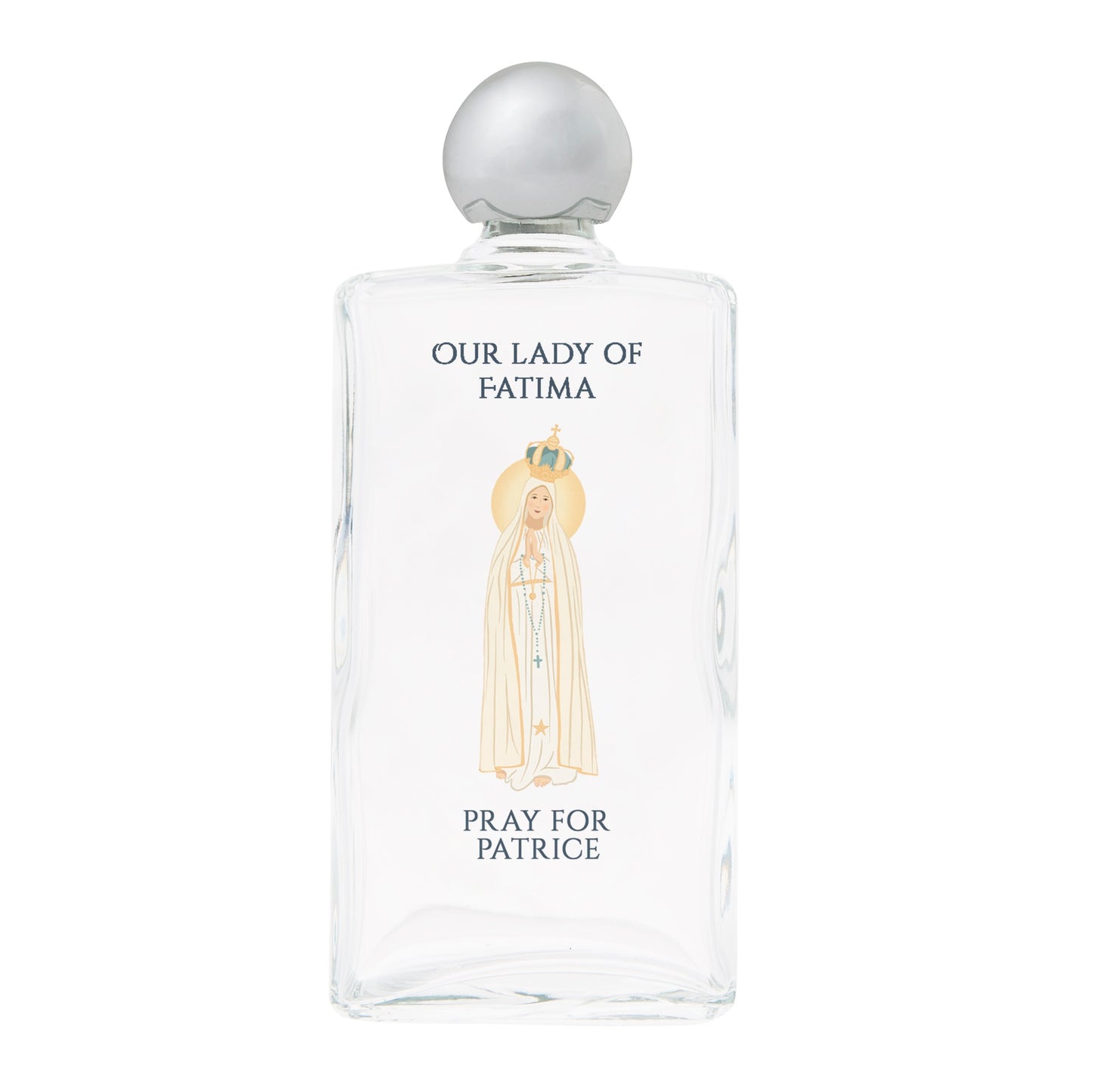 Personalized Our Lady of Fatima Holy Water Bottle – Rosary.com