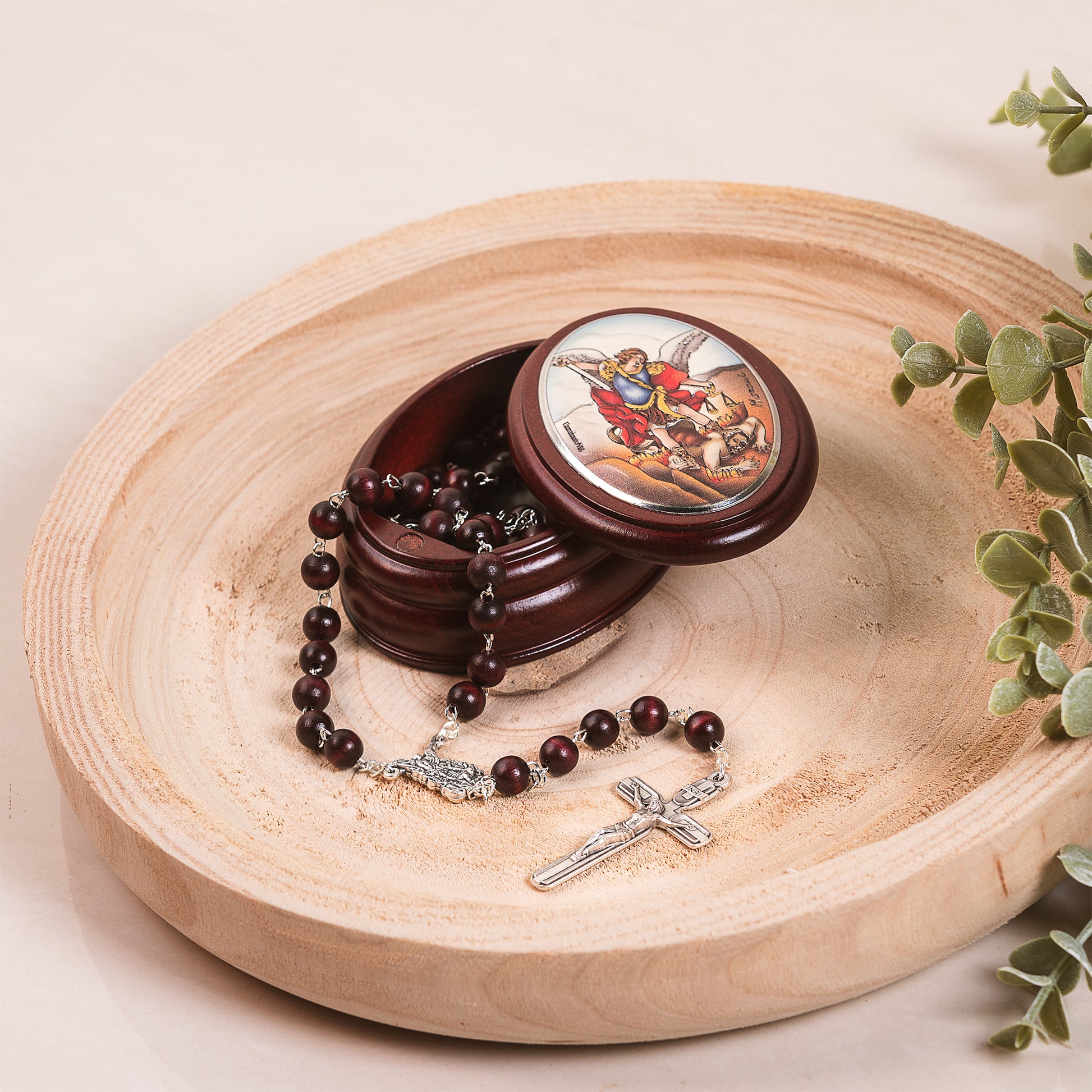 Italian St. Michael Rosary Box & Rosary Set – Rosary.com
