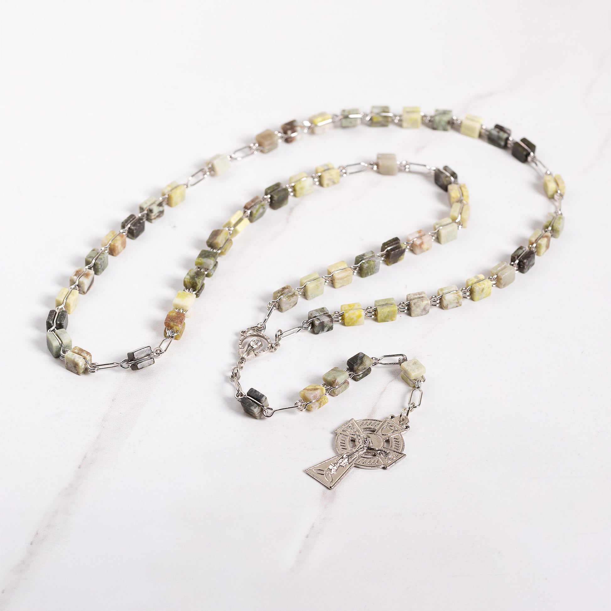 Genuine Connemara Marble Irish Rosary – Rosary.com