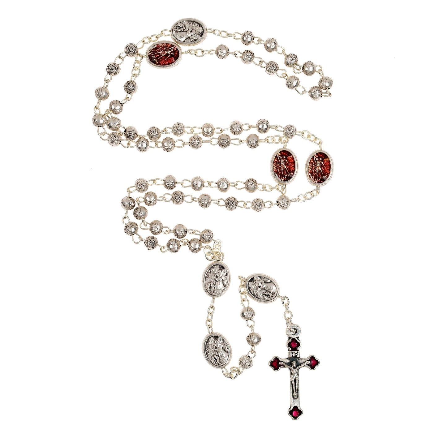 St. Michael the Archangel Rosary with Holder – Rosary.com