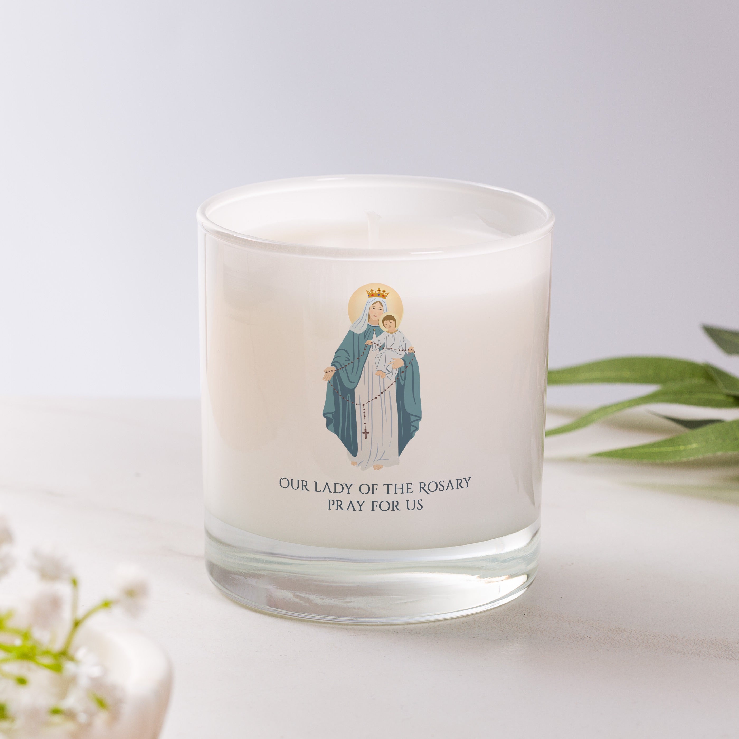 Our Lady of the Rosary Candle – Rosary.com
