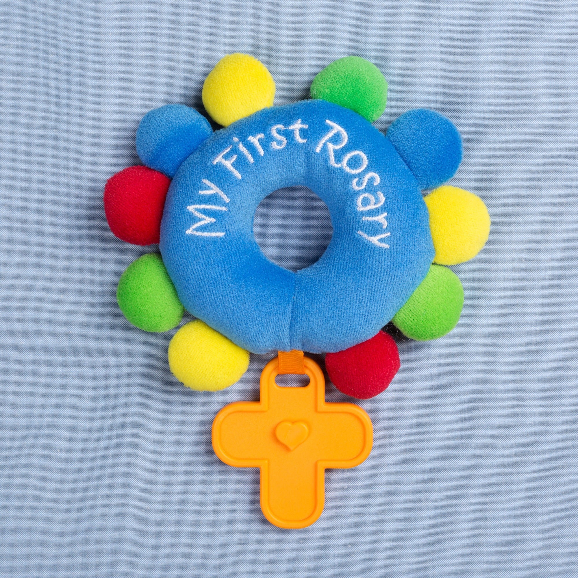 Blue My First Rosary Plush Toy – Rosary.com