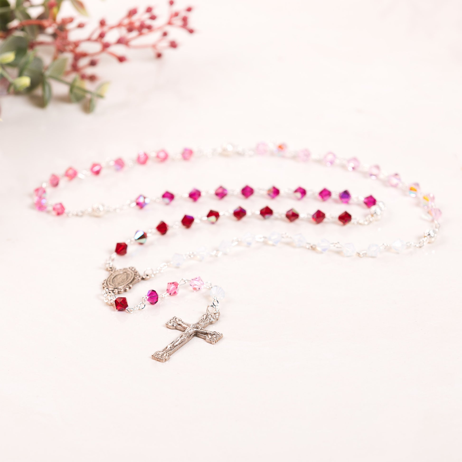 Pink Ombre Italian Rosary – Rosary.com