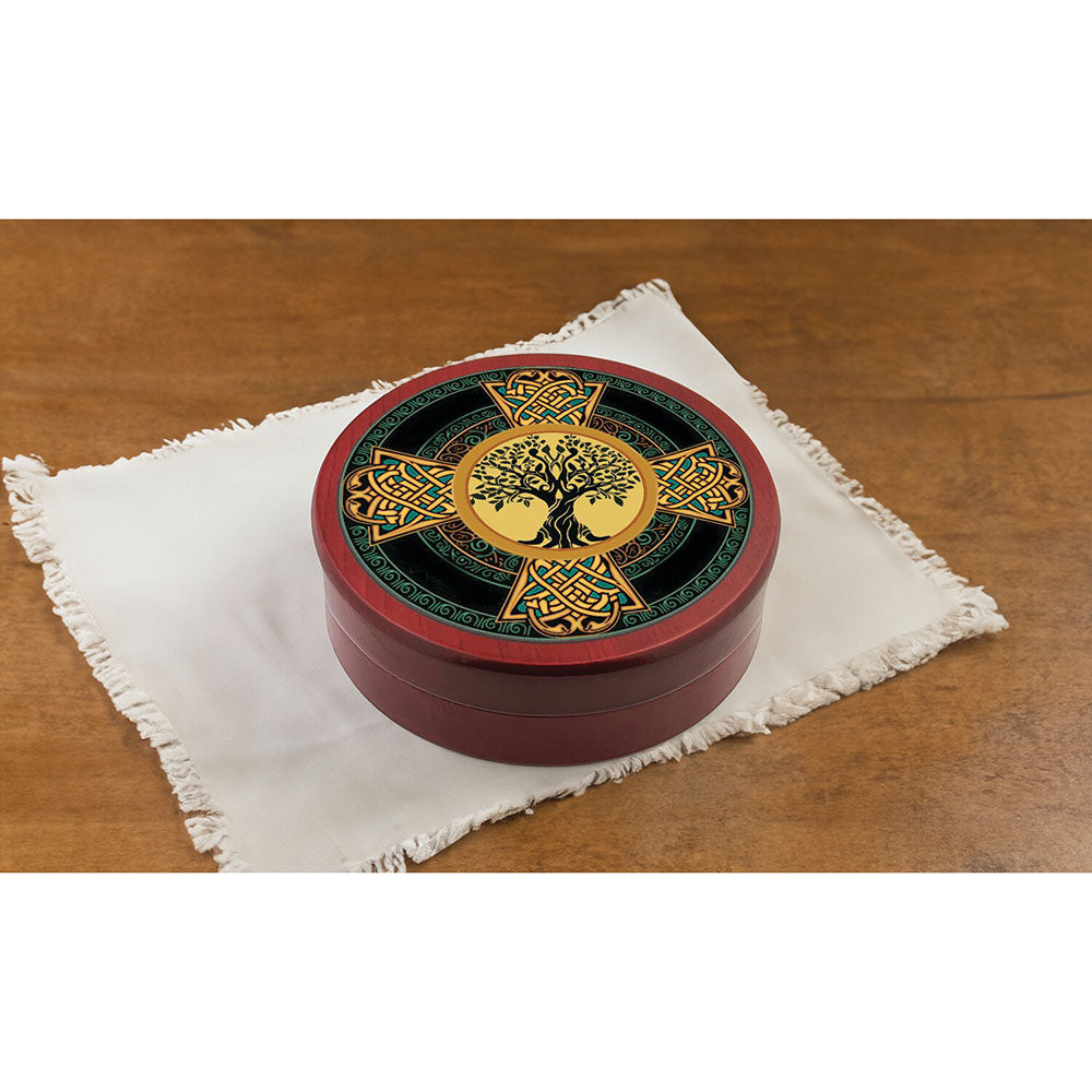 Celtic Cross Tree of Life Wood Rosary Box – Rosary.com