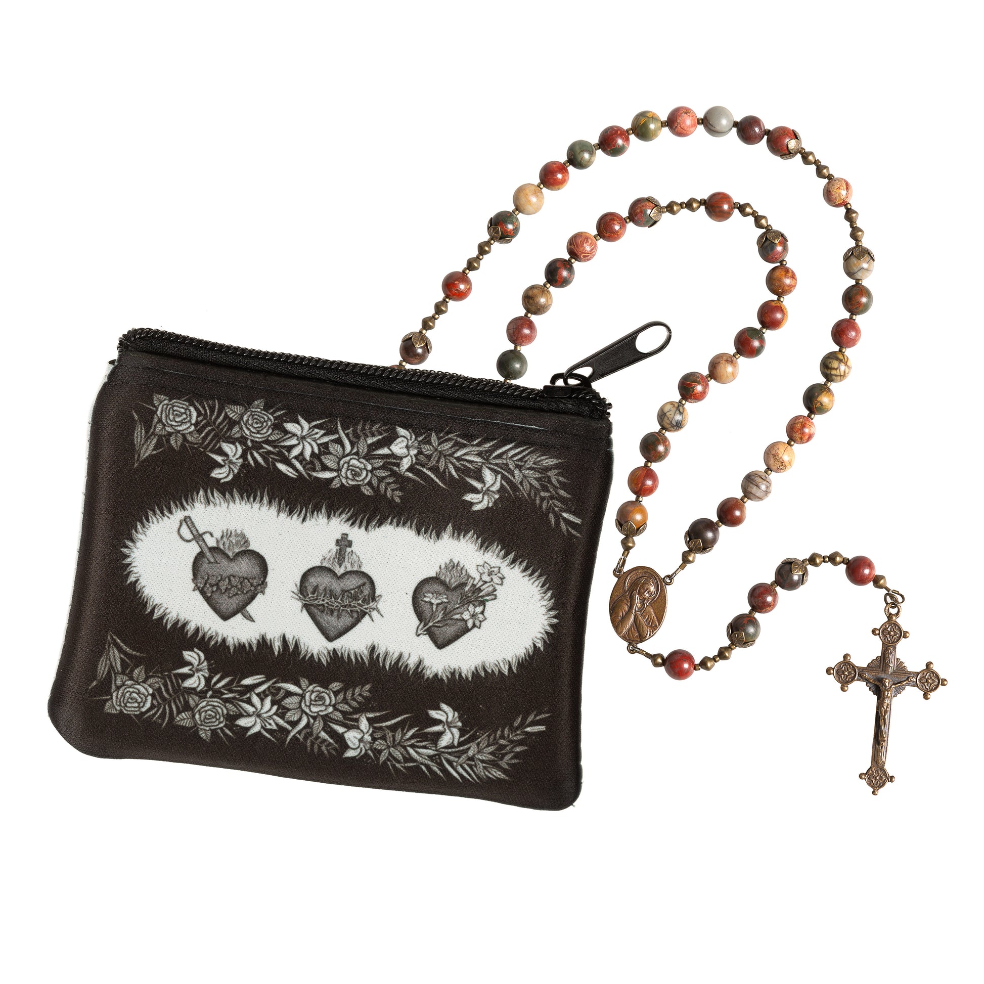Sacred Heart Immaculate Heart Rosary Set Rosary