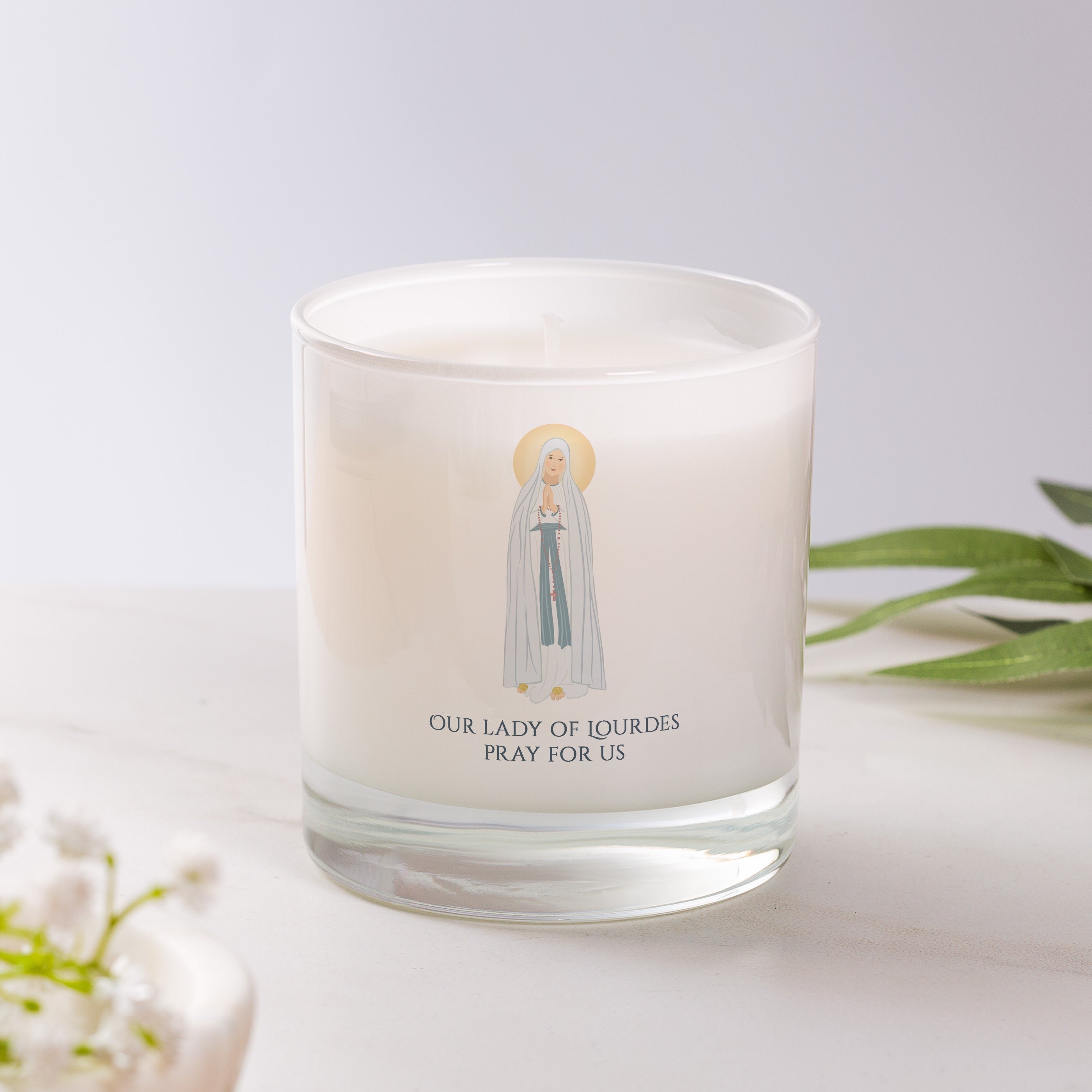 Our Lady of Lourdes Candle – Rosary.com